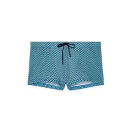 HOM Badeshorts ' Swim Shorts Espresso ' Herren Gr&ouml;&szlig;e S blau / t&uuml;rkis