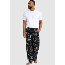 Lousy Livin Underwear LOUSY LIVIN Herren Schlafhose "Pants Pyjama Pant Yoga Studio", schwarz-wei&szlig;, Gr. S, mehrfarbig, 100% Baumwolle, Hosen, mit lockerem Schnitt