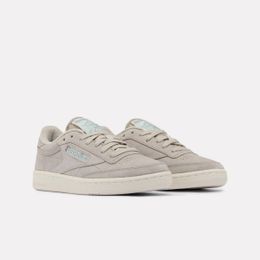Trainingsschuh Reebok CLASSIC "CLUB C 85", Damen, Gr. 37,5, chalk, mineralgrau, stillgrau, Leder, Schuhe