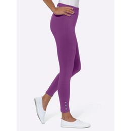 Classic Basics Damen Leggings, pink, Gr. 40, unifarben, 95% Baumwolle, 5% Elasthan, Hosen