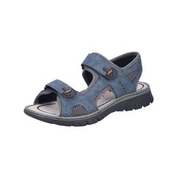 Sandale Rieker "Rieker Sandalen Textil", Herren, Gr. 42, denim, Textil, Schuhe Sandale