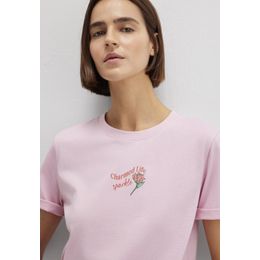 Mavi Damen T-Shirt "FLOWER PRINTED TSHIRT"pink nectar, Gr. XS, bedruckt, 100% Baumwolle, Shirts, T-Shirt Oversize
