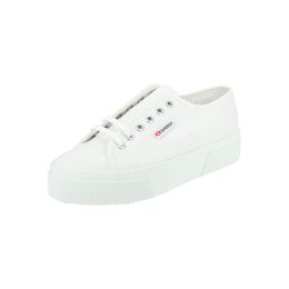 Plateausneaker Superga "Superga Sneaker Textil", Herren, Gr. 42, wei&szlig;, Textil, Schuhe Plateausneaker