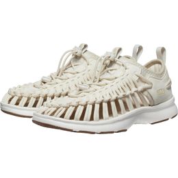 Sandale Keen "UNEEK O3", Damen, Gr. 39, wei&szlig; (birch, star wei&szlig;), Textil, Schuhe Sandale