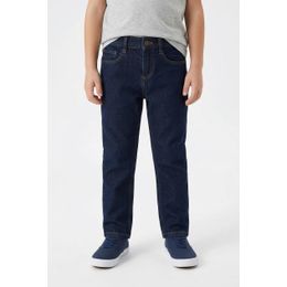 5-Pocket-Jeans s.Oliver JUNIOR, Jungen, Gr. 170, N-Gr, blau (dunkelblau), Denim/Jeans, Obermaterial: 99% Baumwolle, 1% Elasthan, unifarben, lang, Jeans 5-Pocket-Jeans, mit Stretch