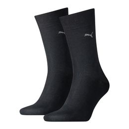 Puma Herren Socken "Puma MEN CLASSIC SOCK 2P", Gr. 47, schwarz, Baumwollmischung, unifarben, Socken, mit modischem Branding