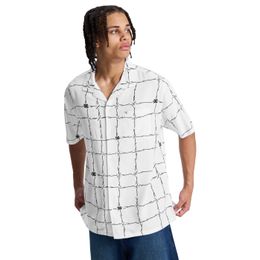 Kurzarmhemd DC Shoes "Wired Resort", Herren, Gr. L, US-Gr&ouml;&szlig;en, wei&szlig;, Obermaterial: 100% Viskose., Hemden