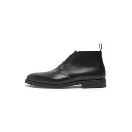 Henry Stevens Herren Schn&uuml;rboots "Marshall GB2", Gr. 44, schwarz, Boxcalf, Schuhe