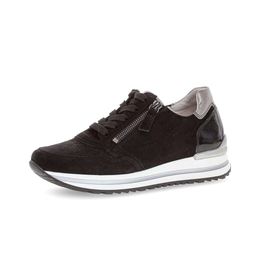 Sneaker Gabor "Sneaker low", Damen, Gr. 35,5, schwarz, Schuhe Sneaker