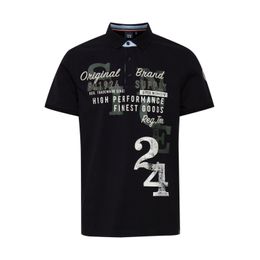 FQ1924 Herren Poloshirt "Poloshirt FQRagnar", schwarz, Gr. M, Obermaterial: 100% Baumwolle CO., Shirts