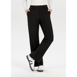 Stehmann Damen Jerseyhose "Fenja2-780", schwarz, Gr. 34, unifarben, Web, Obermaterial: 68% Viskose, 27% Polyamid, 5% Elasthan, Hosen, im Straight