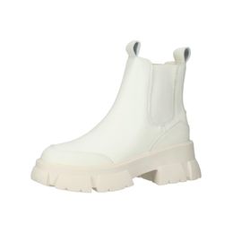 Stiefelette Steve Madden "Steve Madden Stiefelette Leder/Textil", Damen, Gr. 39, bone, Leder, Textil, Schuhe Stiefelette