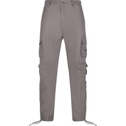 Cargohose Karl Kani "Karl Kani Herren Karl Kani Retro Washed Cargo Pants", Herren, Gr. S, US-Gr&ouml;&szlig;en, anthrazit, 100% Baumwolle, unifarben, relaxed fit, Hosen Cargohose