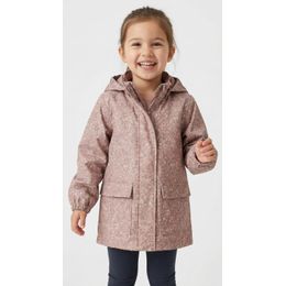 Wheat M&auml;dchen Regenjacke "Rainwear Ola Set"powder flower meadow, Gr. 128, bedruckt, gebl&uuml;mt, Web, Obermaterial: 100% Polyester, Jacken, mit