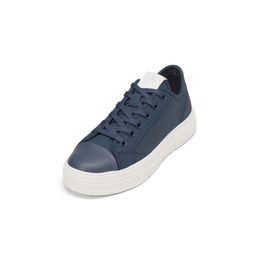 Marc O'Polo MARC O'POLO Damen Sneaker "im klassischen Vulka-Look", Gr. 36, blau, Obermaterial: 100% Baumwolle, unifarben, Schuhe