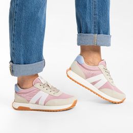 Ara Damen Sneaker "MALIBU", Gr. 41, rosa, Lederimitat, Textil, kontrastfarbene Details, Schuhe, Freizeitschuh, Halbschuh, Schn&uuml;rschuh in Komfortweite