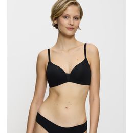 B&uuml;gelloser BH Triumph "Flex Smart P EX", Damen, Gr. 2, N-Gr, schwarz, Microtouch, Obermaterial: 46% Polyester, 35% Polyamid, 19% Elasthan, BHs, leicht und anschmiegsam