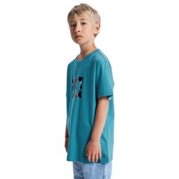T-Shirt DC Shoes "DC Star Filled", Jungen, Gr. 10(140-148cm), storm blau, Obermaterial: 75% Walkfrottier, 25% Walkfrottier;, Shirts T-Shirt