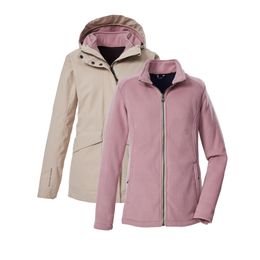 Killtec Damen 3-in-1-Funktionsjacke "KOW 189 WMN JCKT"hell taupe, Gr. 36, Obermaterial: 100% Polyester. Futter: 100% Polyester, Jacken, Winterjacke