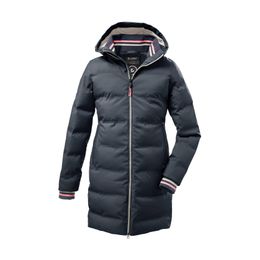 Steppmantel Killtec "KOW 33 GRLS QLTD CT", M&auml;dchen, Gr. 164, blau (marine), Oberseite: 100% Polyester;R&uuml;ckseite: 100% Polyester;Futter: 100% Polyamid;F&uuml;llung: 100% Polyester, M&auml;ntel Steppmantel, winddicht, wasserabweisend, atmungsaktiv, 2-Wege-Rei&szlig;verschluss