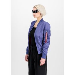 Bomberjacke Alpha Industries "MA-1 TT Light W", Damen, Gr. S, lila (night lila), Obermaterial: 100% Nylon, Futter: 100% Nylon, Jacken Bomberjacke