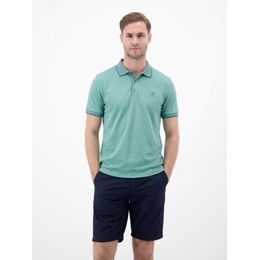 Poloshirt Lerros "Unifarbenes Poloshirt in Piqu&eacute;-Qualit&auml;t", Herren, Gr. 3XL, soft teal, 52% Baumwolle, 48% Polyester, ohne Ausschnitt, Shirts, Herren Polo Kurzarm, Kragen mit Knopfleiste, Pflegeleicht, Einfarbig