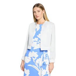 Vera Mont Damen Blouson "Damen langarm", wei&szlig;, festlich, Gr. 42, Satin, Obermaterial: 100% Polyester. Futter: 100% Polyester, Jacken