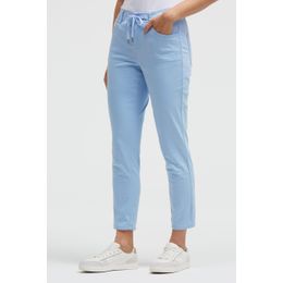 Comfort-fit-Jeans SOCCX, Damen, Gr. 28, Normalgr&ouml;&szlig;en, blau heaven, Denim/Jeans, Material: 92% Baumwolle, 5% Elastomultiester, 3% Elasthan, unifarben, comfort fit, Jeans, mit verk&uuml;rztem Bein