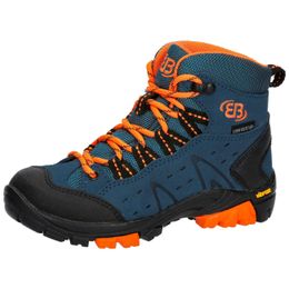 Br&uuml;tting BR&Uuml;TTING Kinder Wanderschuh "Outdoorstiefel Mount Bona High Kids", Gr. 28, blau, Veloursleder, Schuhe