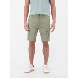 Cargobermudas Lerros "Cargo Bermuda aus hautfreundlichem Baumwollmix", Herren, Gr. 32, tinted grau, 66% Baumwolle, 32% Nylon, 2% Elasthan, Hosen