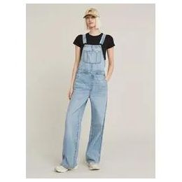 G-Star Raw Jumpsuit G-STAR "Straight Leg Latzhose", Damen, Gr. XS, Normalgr&ouml;&szlig;en, sun faded cloudburst, Obermaterial: 100% Baumwolle, Overalls Jumpsuit