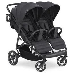 Geschwisterwagen hauck "Uptown Duo, black", Kinder, schwarz, Aluminium, Polyester, Kinderwagen, mit schwenk- und feststellbaren Vorderr&auml;dern
