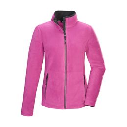 Fleecejacke Killtec "KOW 3 WMN FLC JCKT", Damen, Gr. 44, pink, Obermaterial: 100% Polyester, Jacken Fleecejacke, Fleecejacke mit Stretch, Kinnschutz und verschlie&szlig;baren Taschen