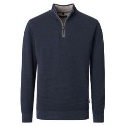 Troyer Casamoda "Casamoda Stricktroyer uni", Herren, Gr. L, dunkelblau, 100% Baumwolle, Pullover Troyer