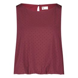 Vera Mont Damen T-Shirt "Damen im Glitzer-Look"deep dahlia, festlich, Gr. 40, Obermaterial: 95% Polyester, 5% Elasthan. Futter: 100% Polyester, Shirts