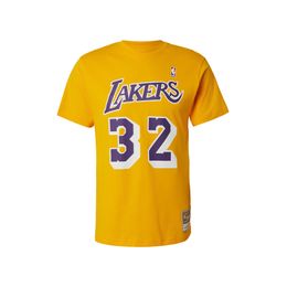 Mitchell & Ness Mitchell & Ness T-Shirt 'NBA LAKERS MAGIC JOHNSON' Herren Gr&ouml;&szlig;e L goldgelb / dunkellila / wei&szlig;