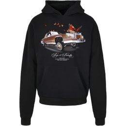 Kapuzensweatshirt "Upscale by Mister Tee Herren", Damen, Gr. M, schwarz, 100% Baumwolle, UPSCALE BY MISTER TEE, unifarben, Sweatshirts
