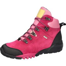 Waldl&auml;ufer WALDL&Auml;UFER Damen Trekkingschuh "H-AMIATA", Gr. 5,5, pink, Gummi, Textil, Veloursleder, Schuhe, Outdoorschuh, Wanderschuh, Schn&uuml;rboots, Schuhweite H