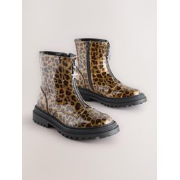 next Stiefeletten M&auml;dchen Gr&ouml;&szlig;e 39 braun / bordeaux / schwarz