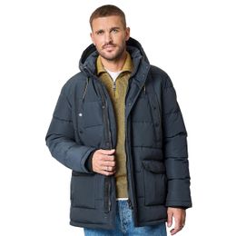 Steppjacke Casamoda "Casamoda Steppjacke mit Kapuze uni", Herren, Gr. L, dunkelblau, 100% Polyester, Jacken Steppjacke