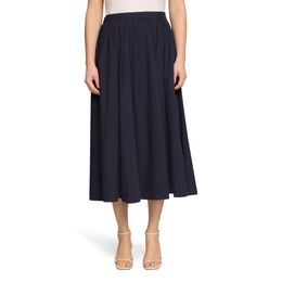Maxirock Vera Mont "Damen mit Gummizug", Damen, Gr. 38, blau (night sky), Obermaterial: 75% Baumwolle, 25% Polyamid. Futter: 100% Acetat, tailliert lang, R&ouml;cke Maxirock