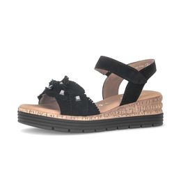 Plateausandaletten Gabor "Plateau Sandale", Damen, Gr. 43, schwarz, Schuhe