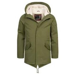 Winterjacke Alessandro Salvarini "ASMauro", Herren, Gr. XL (54), schwarz olive, Obermaterial: 100% Polyester Innenmaterial: 100% Polyester, Jacken Winterjacke, mit warmem Teddyfell