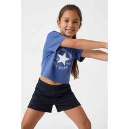 T-Shirt Converse "CNVG S/S DISSECTED CTP T-SHIRT", M&auml;dchen, Gr. 158 (XL), indigo storm, Obermaterial: 60% Baumwolle, 40% Polyester, Rundhals, Shirts T-Shirt, f&uuml;r Kinder und Jugendliche, sportlicher Stil, Rundhalsausschnitt