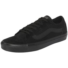 Sneaker Vans "Vero LS", Gr. 41, schwarz, schwarz, Leder, Schuhe Sneaker