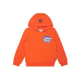 Philipp Plein Jungen Sweatshirt "Racing Verziert"20, orange, Gr. 8, Obermaterial: 5% Elasthan, 95% Baumwolle, Sweatshirts