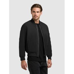 Khujo Herren Blouson "TAWAS"schwarz, Gr. M, unifarben, Web, 70% Baumwolle, 30% Nylon, Jacken