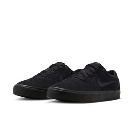 Sneaker Nike Sportswear "W CHARGE SUEDE", Damen, Gr. 42,5, schwarz, schwarz, schwarz, Leder, Schuhe Sneaker