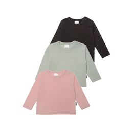Liliput Jungen Langarmshirt, bunt, Gr. 74, unifarben, 100% Baumwolle, Shirts, 3er-Pack aus weichem Baumwoll-Material