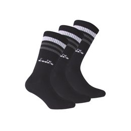 Kurzsocken Diadora "Socken 3er Pack", Herren, Gr. 39-42, blau (dunkelblau), Obermaterial: 80% Baumwolle CO. 18% Polyester PES. 2% Elasthan EL., Socken